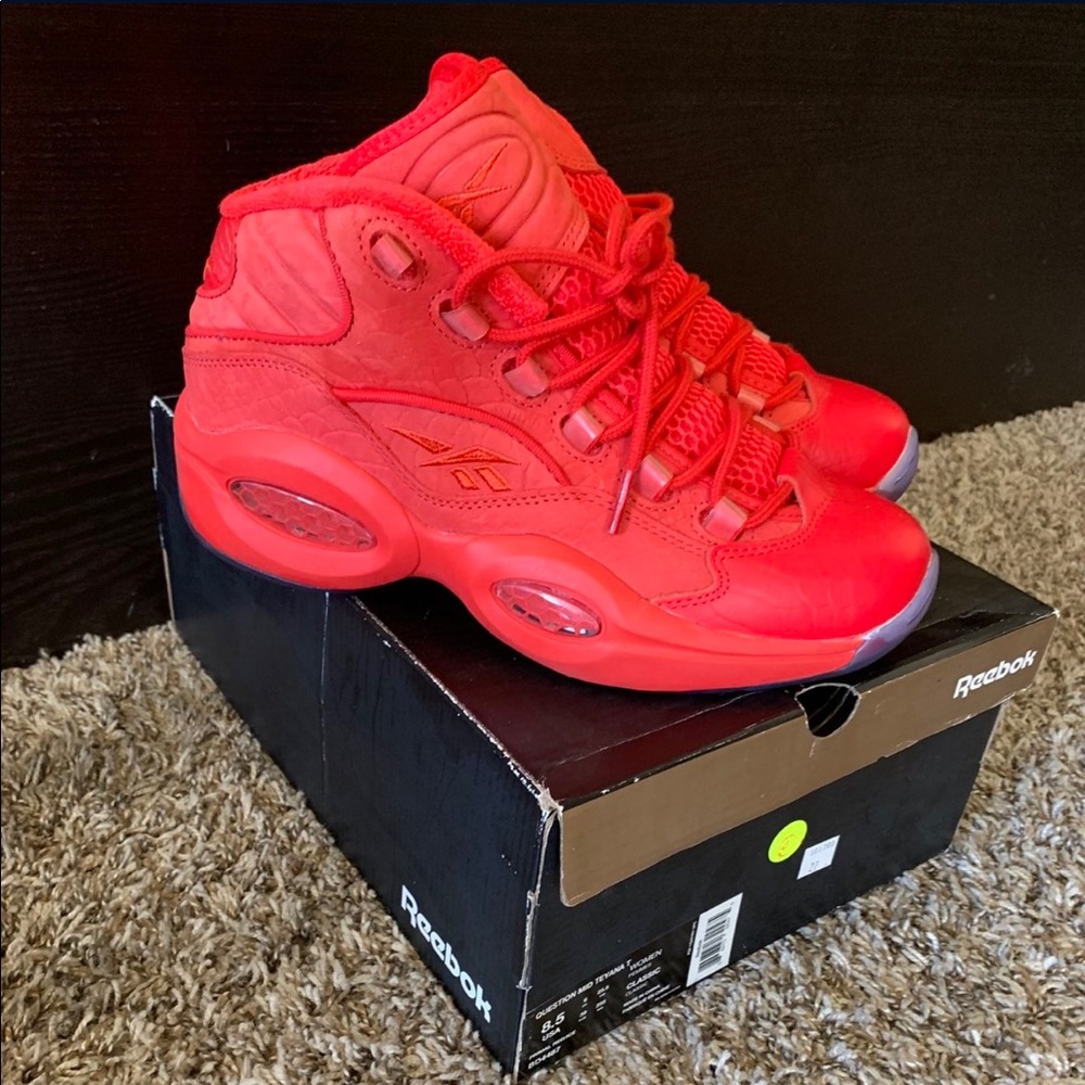 Rare Reebok Question 3 Teyana Taylor Red October Size… - Gem